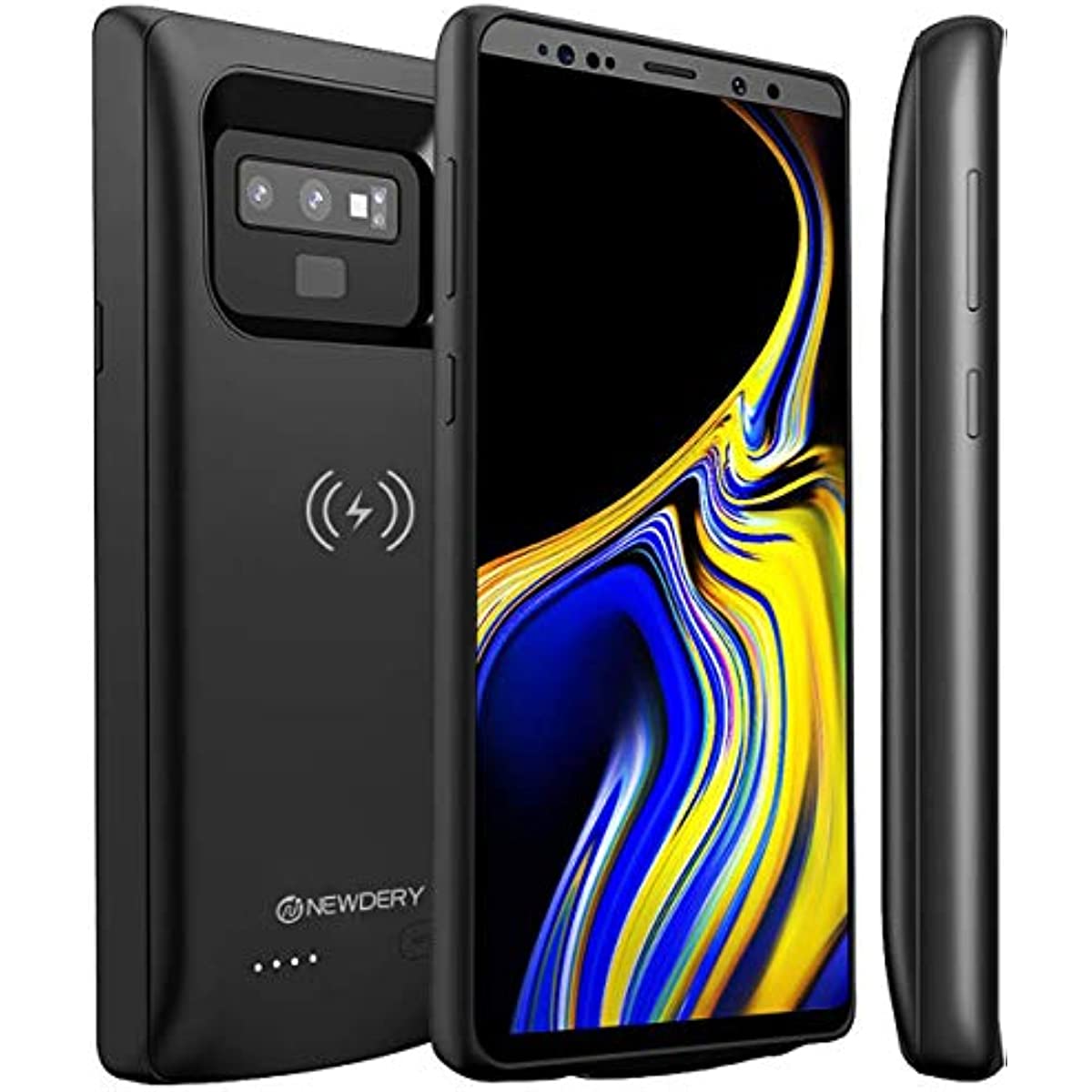 Newdery Upgraded Galaxy Note 9 Battery Case Qi Wireless Charging 500