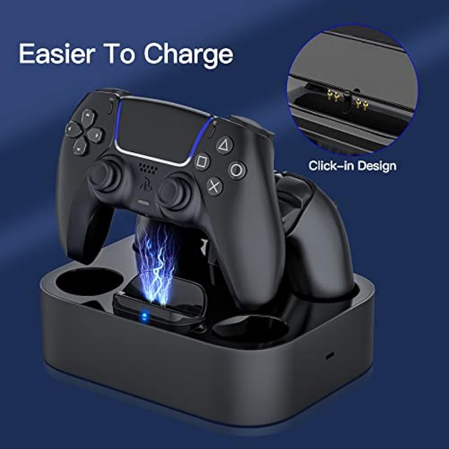 NEWDERY PS5 Controller Charging Station, PS5 Controller Charger Statio